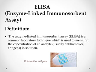 Immunological Assays;RIA and ELISA.pjsjsptx | PPTX