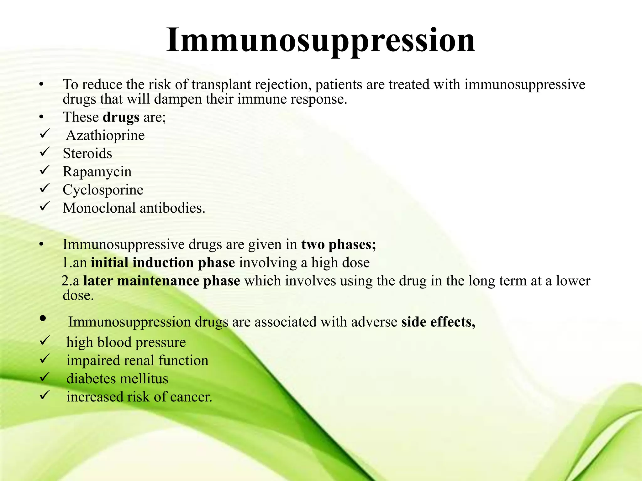 Immunological basis of graft rejection and mechanism of graft rejection ...