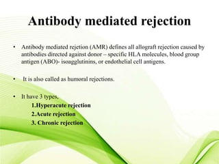 Immunological basis of graft rejection and mechanism of graft rejection ...