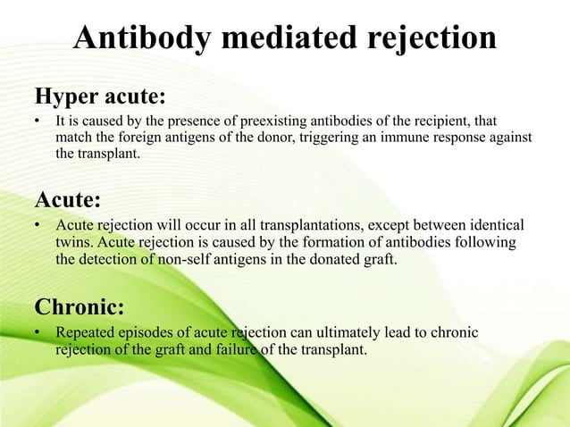 Immunological basis of graft rejection and mechanism of graft rejection ...