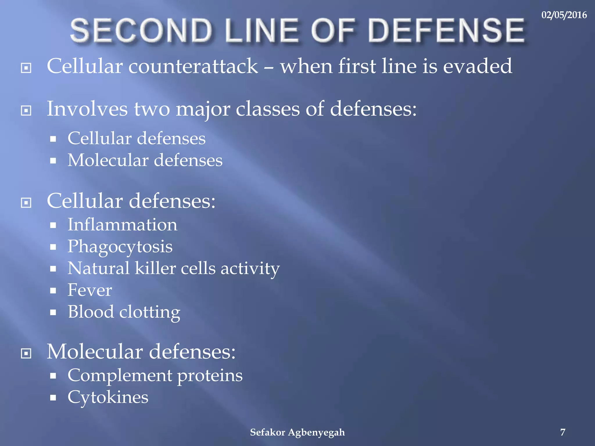 Immunological defense systems | PPTX