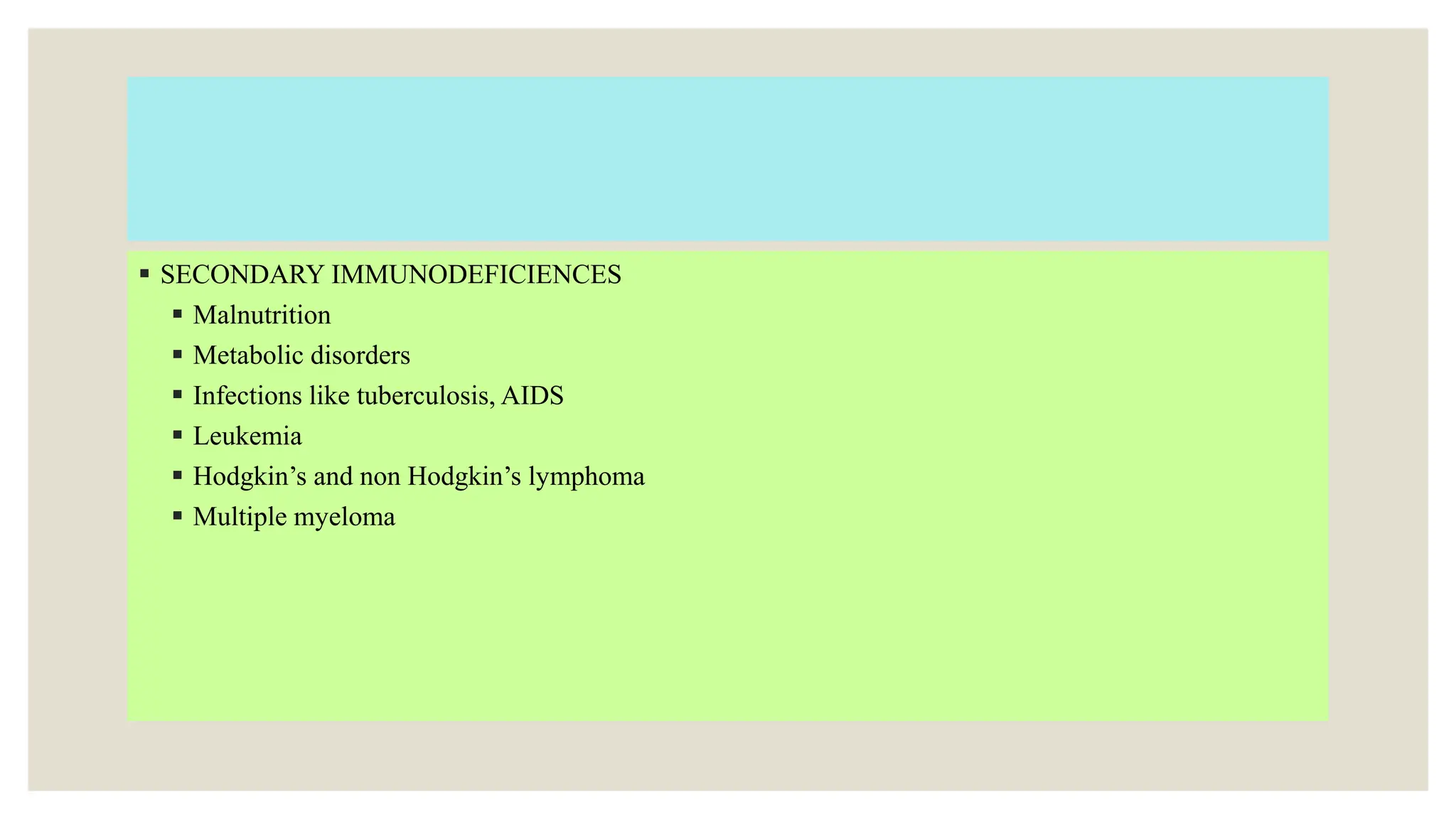 IMMUNOLOGICAL DISORDERS- IMMUNODEFICIENCY AND AUTOIMMUNE DISORDERS | PPT