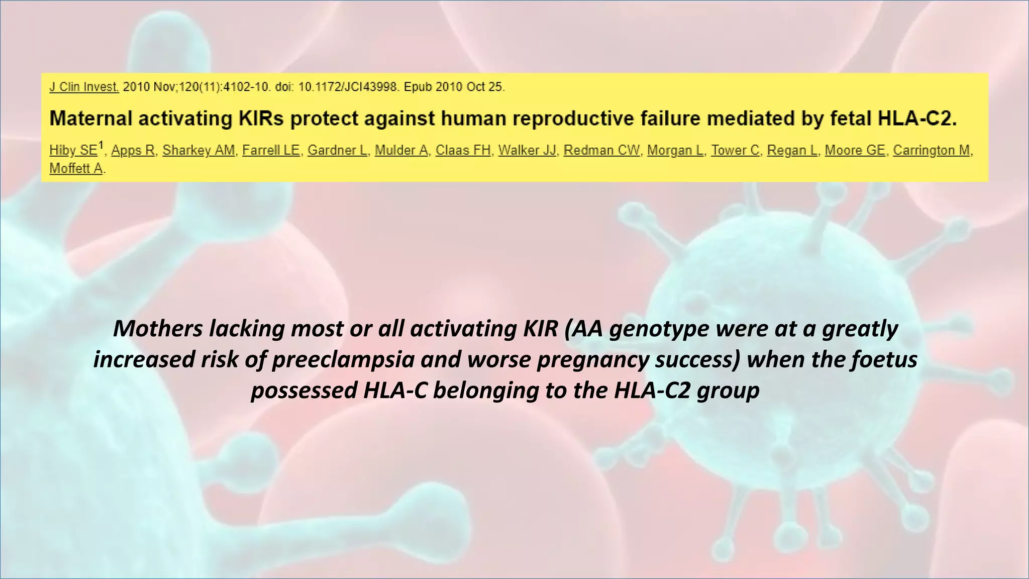 Immunological issues in recurrent implant failure | PPTX