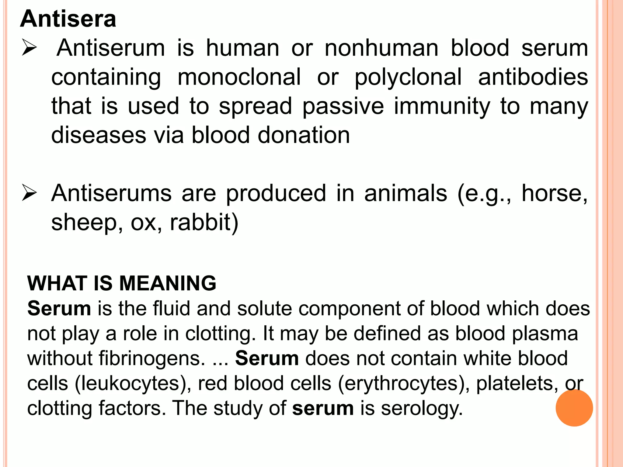 Immunological product | PPTX