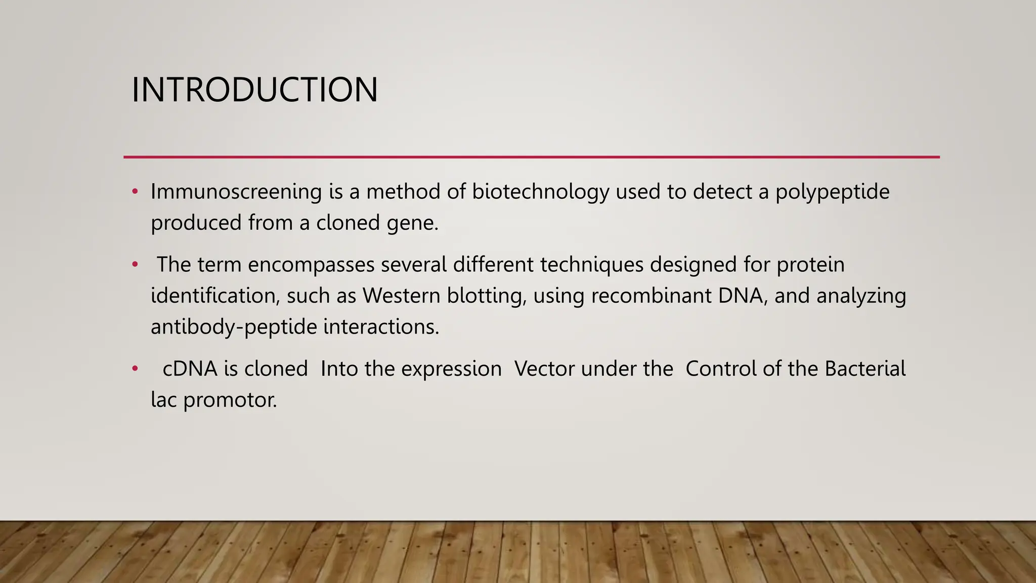 Recombinant DNA technology (Immunological screening) | PPTX