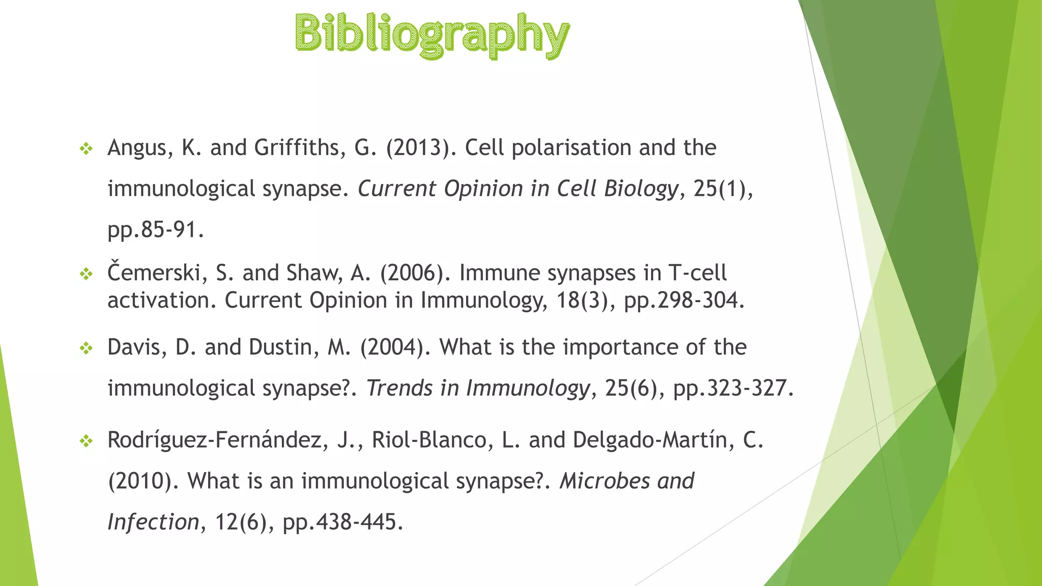 Immunological synapse | PPTX