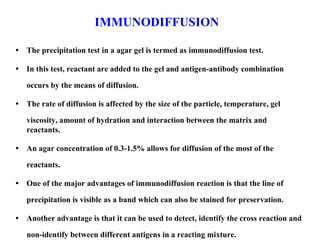 Immunological techniques-IMMUNODIFFUSION | PDF