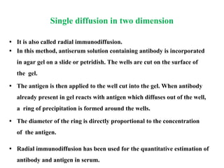 Immunological techniques-IMMUNODIFFUSION | PDF