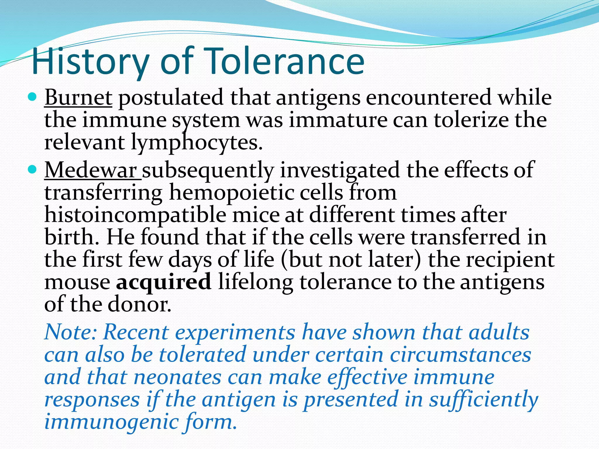 Immunological tolerance | PDF