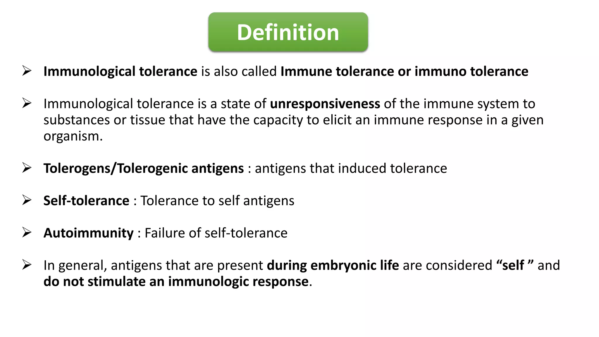 Immunological tolerance and resistance | PDF