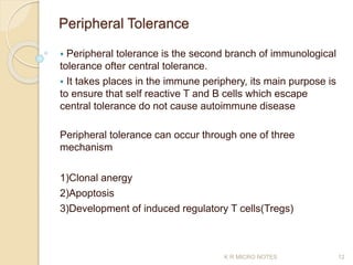 IMMUNOLOGICAL TOLERANCE AND MODULATION PPT | PPTX