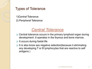 IMMUNOLOGICAL TOLERANCE AND MODULATION PPT | PPTX