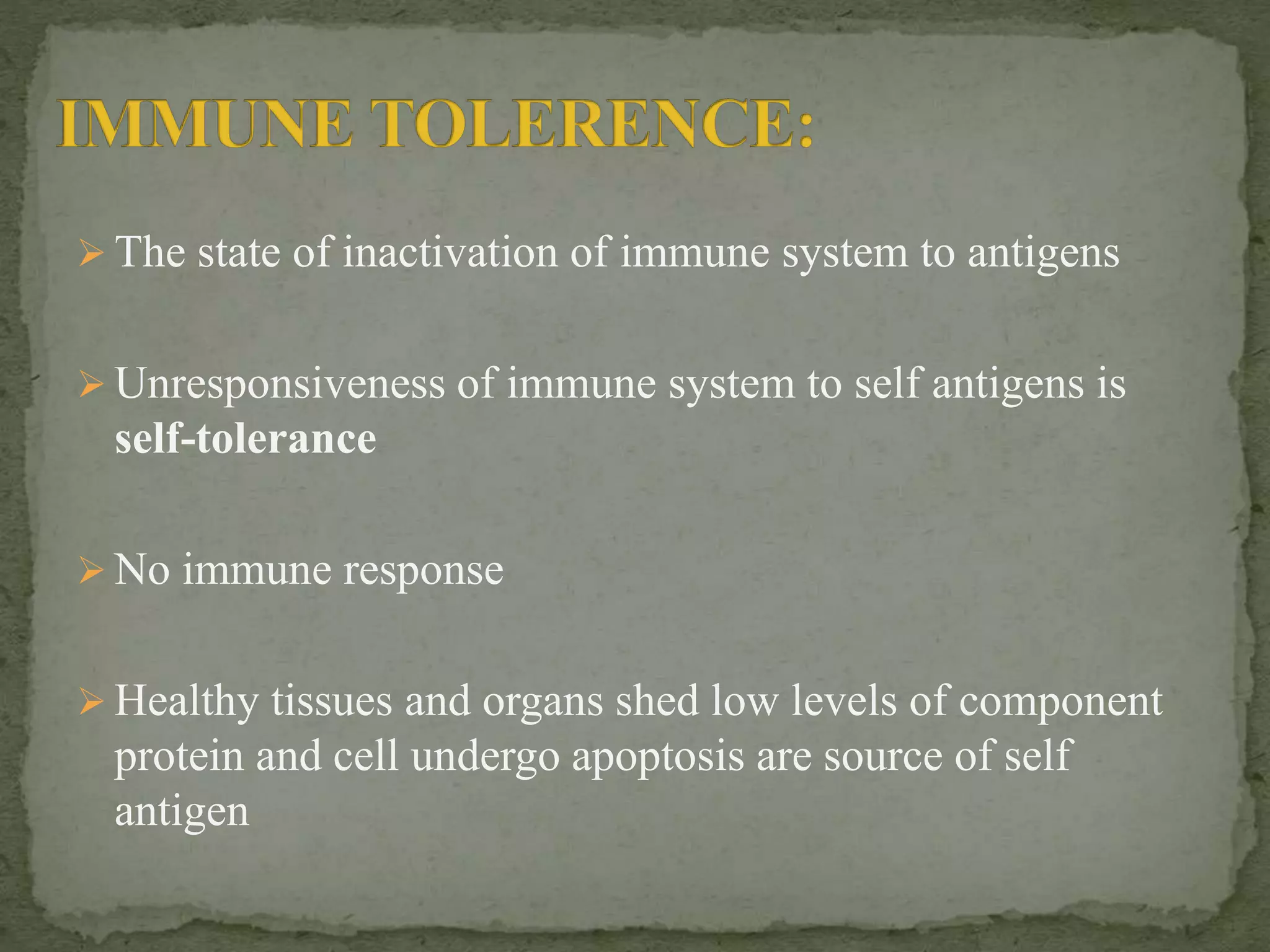 Immunological tolerence and autoimmunity | PPT