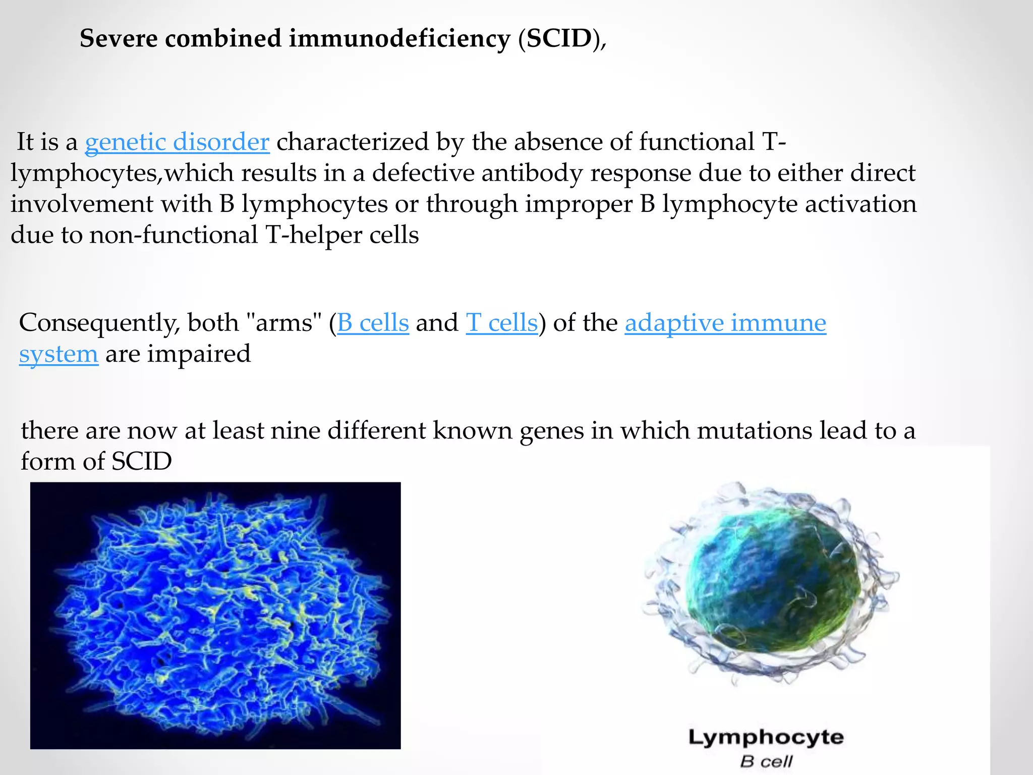 severe combined immunodeficiency | PPTX