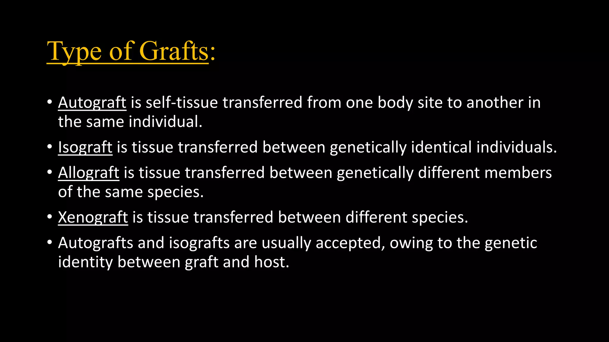 Immunological Basis of Graft Rejection | PPTX