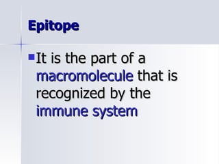 Immunology Basic Terms | PPT