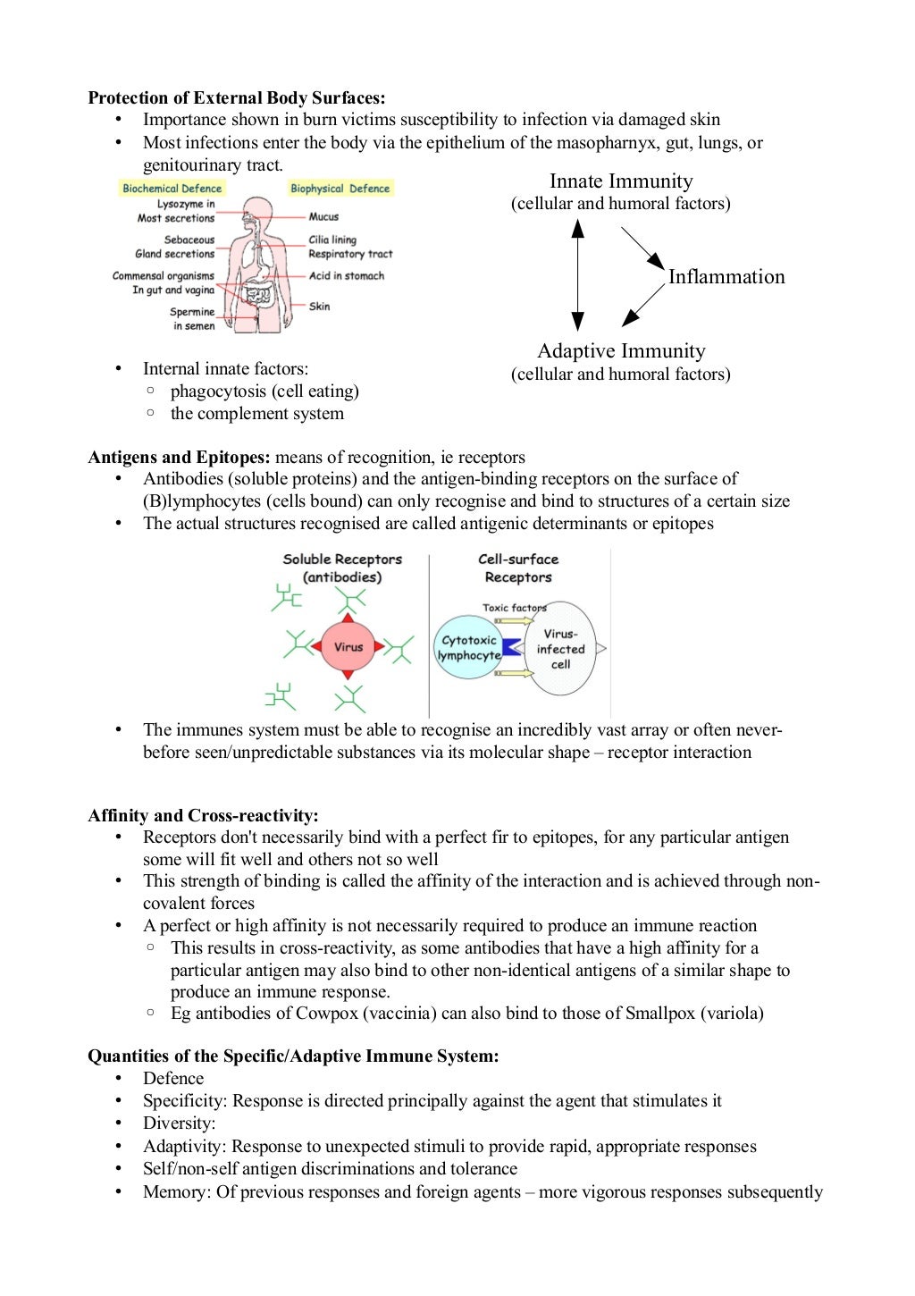 Immunology Notes