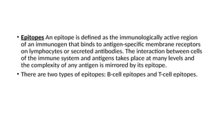 antigen basic understanding to learn about immunology | PPT