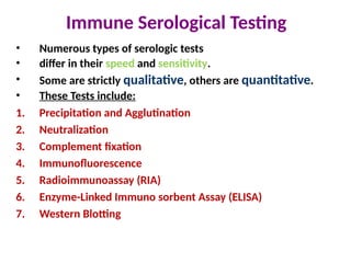 Immunology and serology based on henry pathology | PPTX