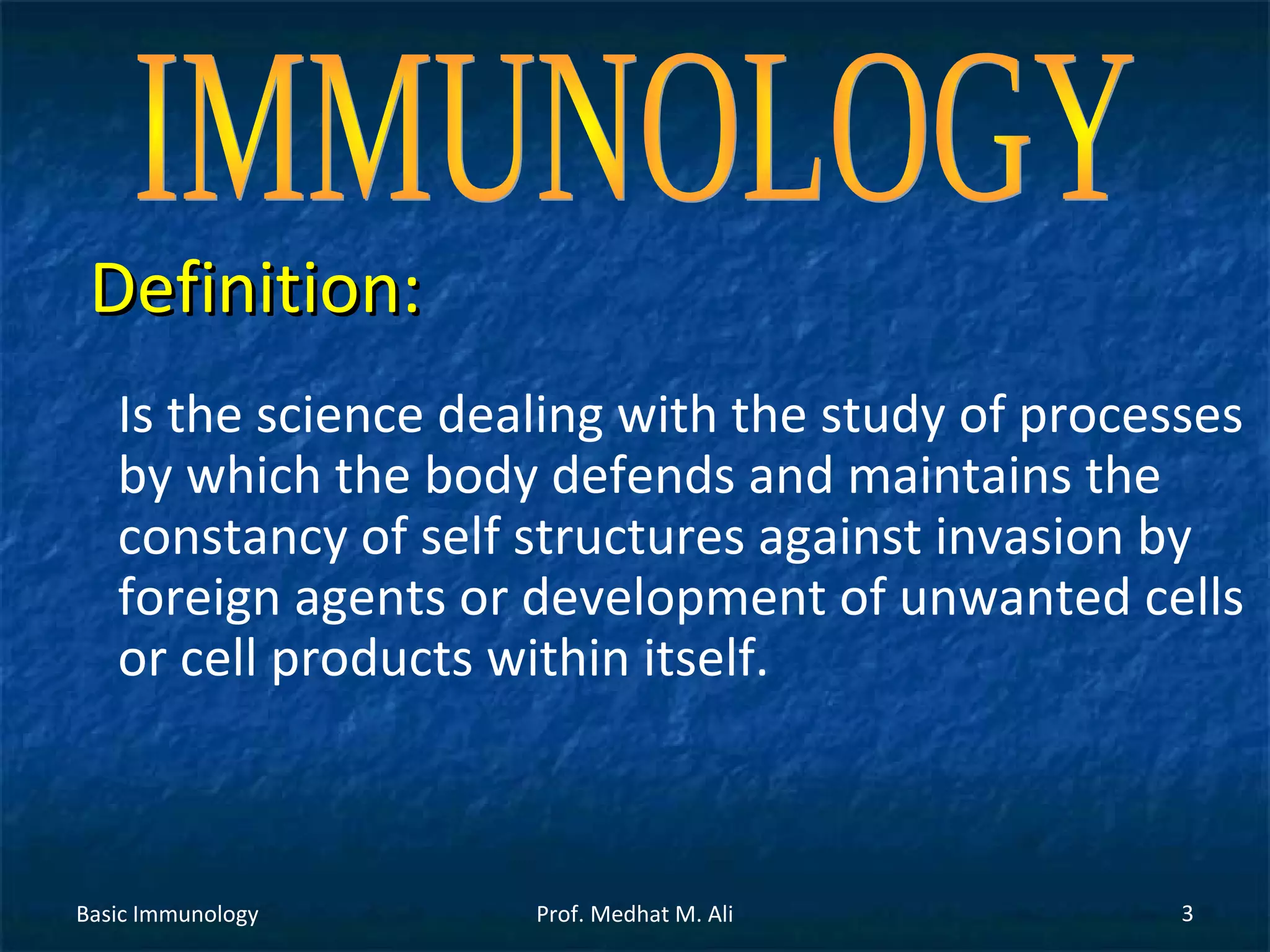 Ch. 11, Immunology Basics - Microbiology | PPT