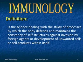 Ch. 11, Immunology Basics - Microbiology | PPT