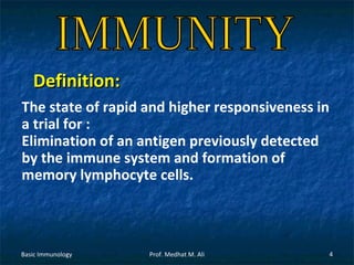 Ch. 11, Immunology Basics - Microbiology | PPT