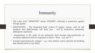 immunology .pptx | Infectious Diseases | Diseases and Conditions