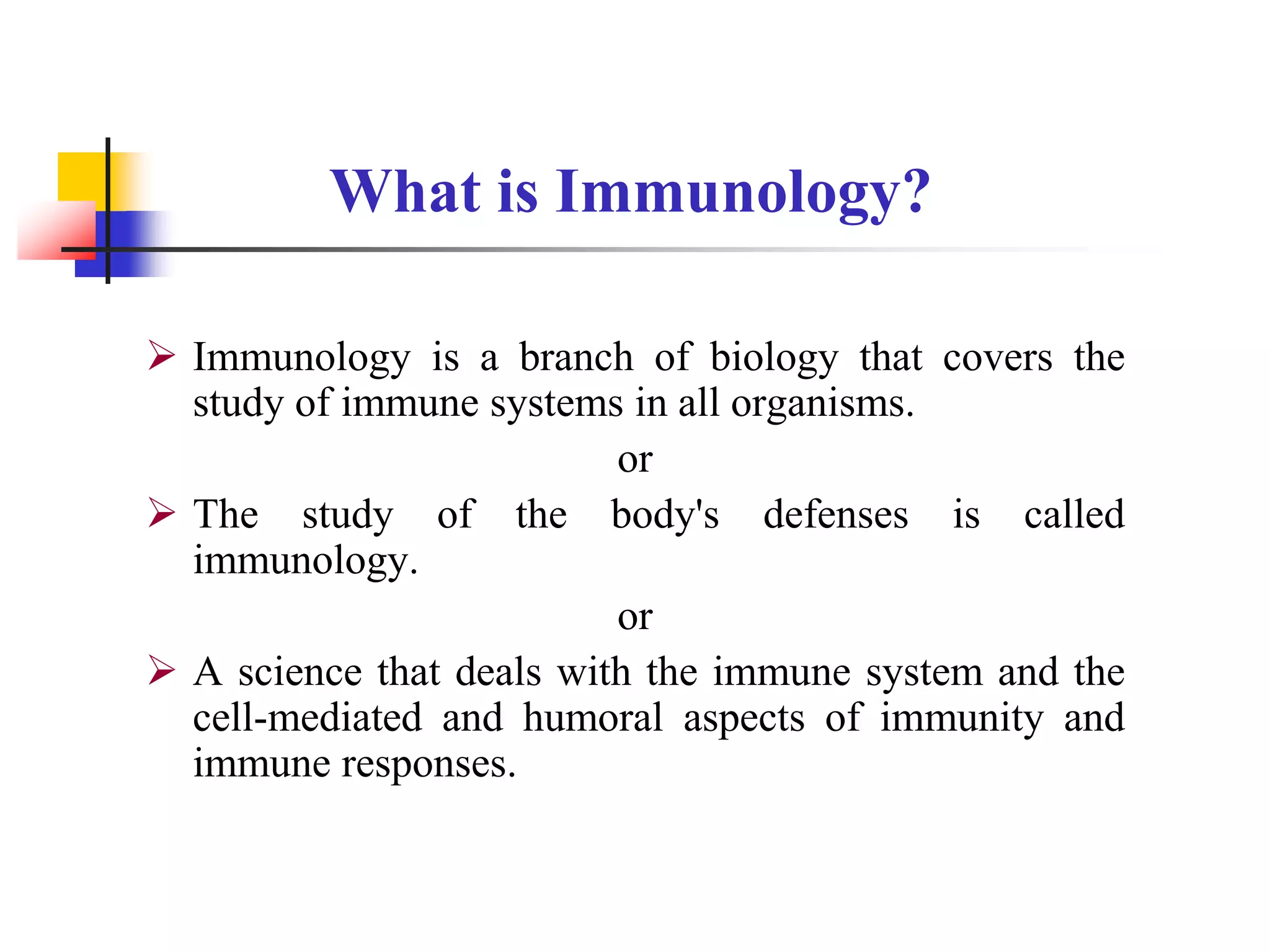Immunology Lecture 1 Ppt