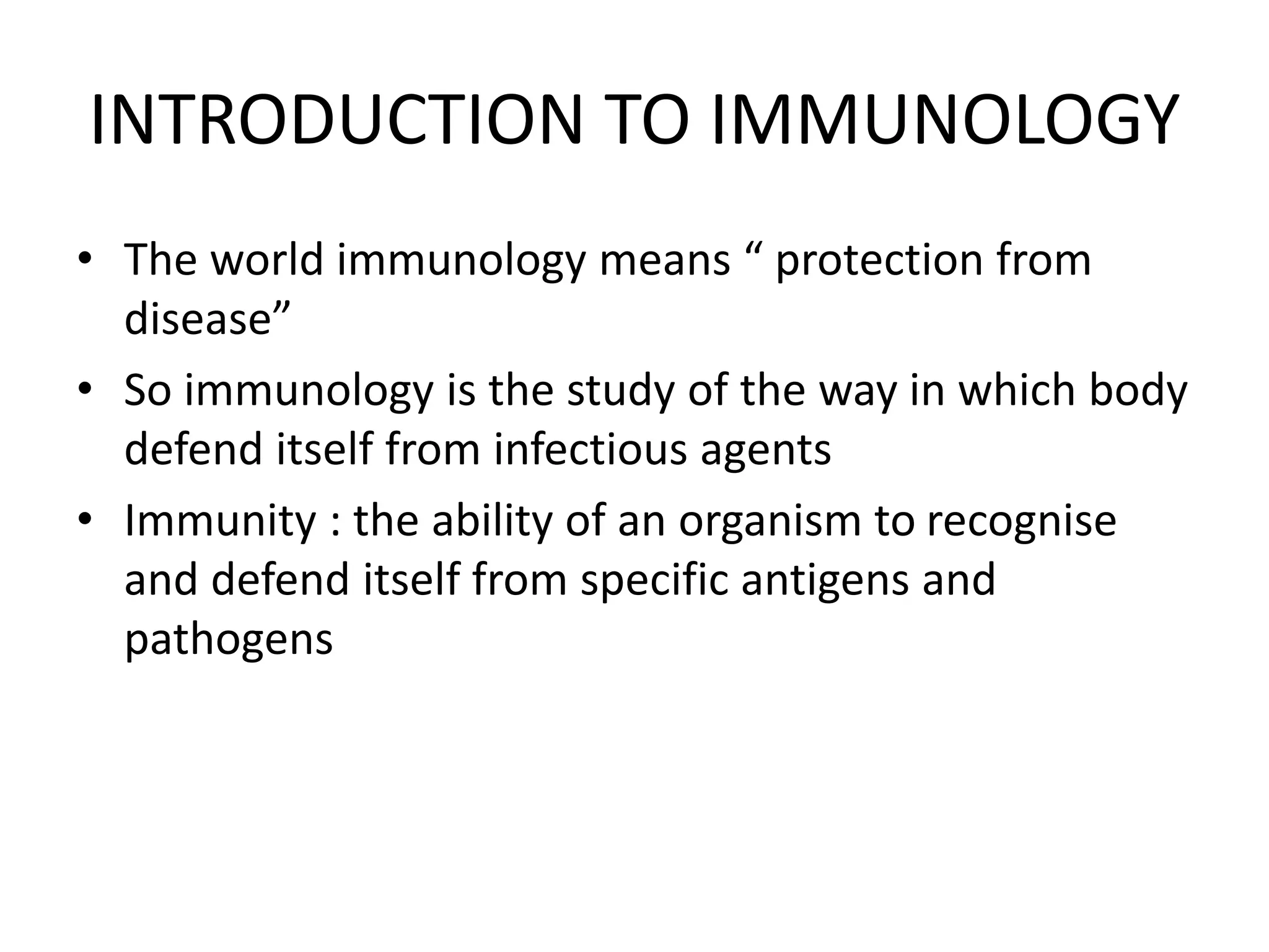 IMMUNOLOGY lecture about innate and acquired | PPTX