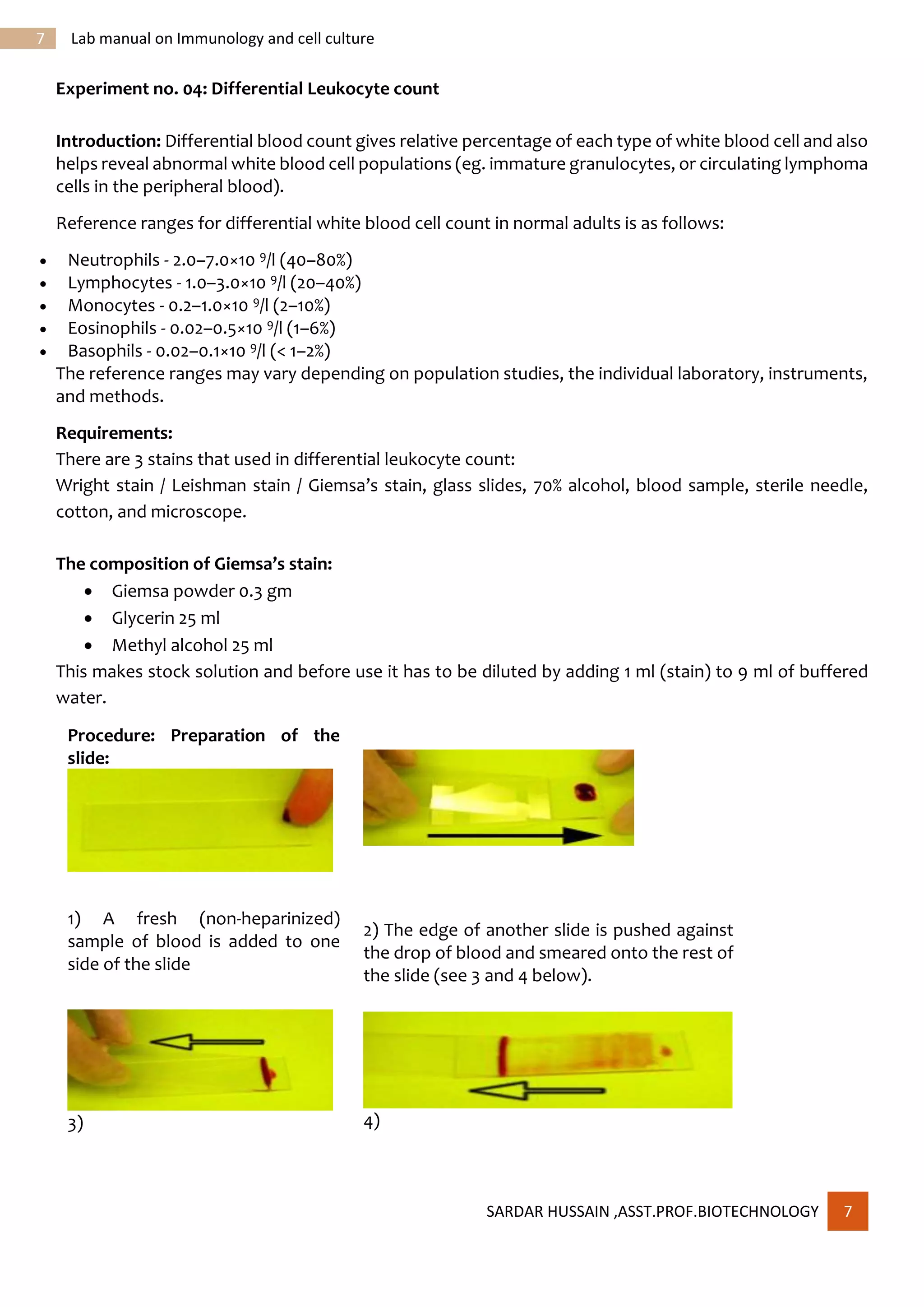 Immunology and cell culture techniques | PDF