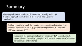 Immunology of dental caries | PPTX
