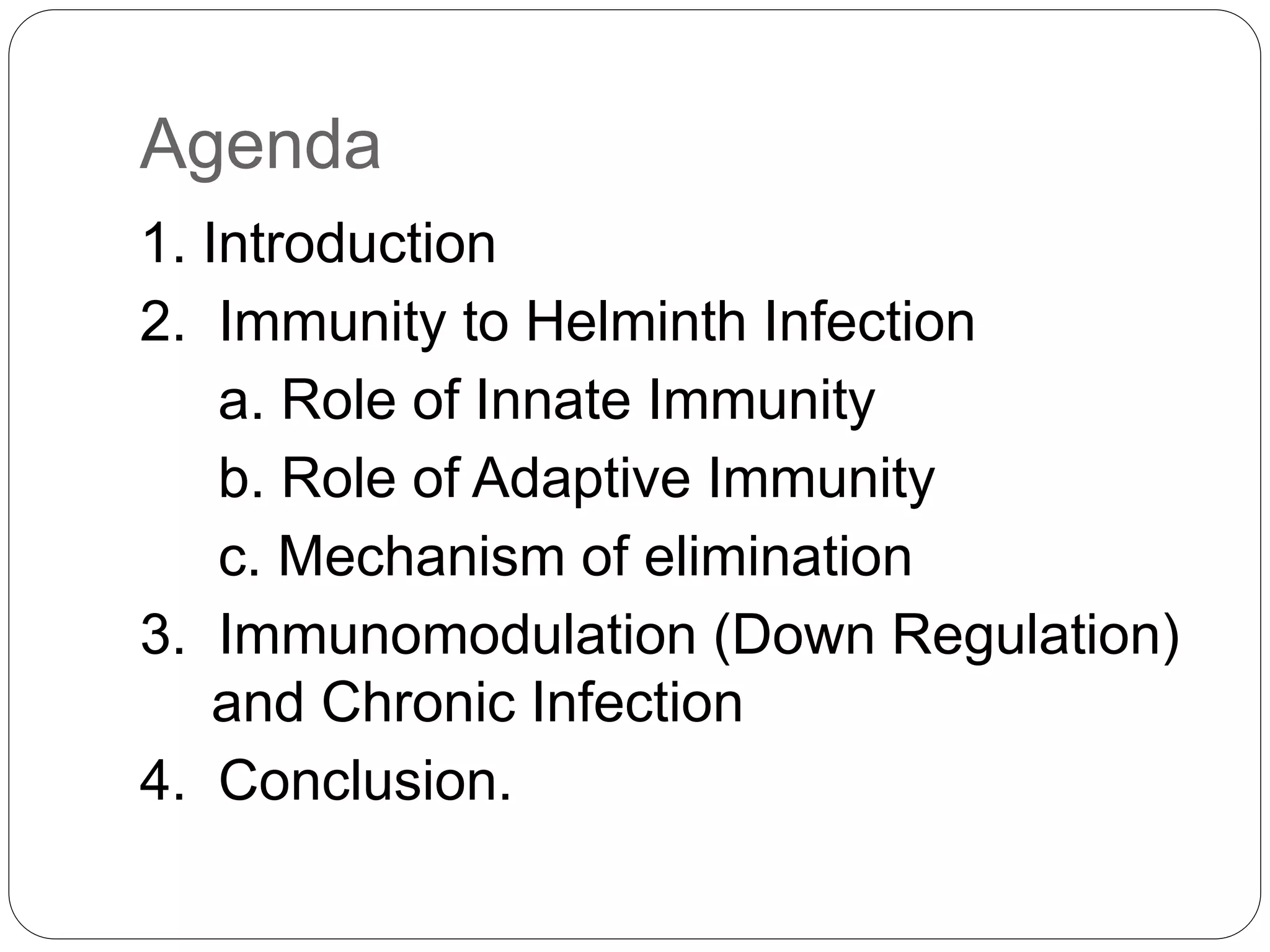 Immunology of helminth infections | PPTX