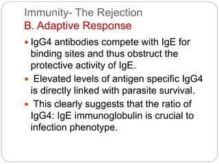 Immunology of helminth infections | PPTX
