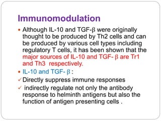 Immunology of helminth infections | PPTX