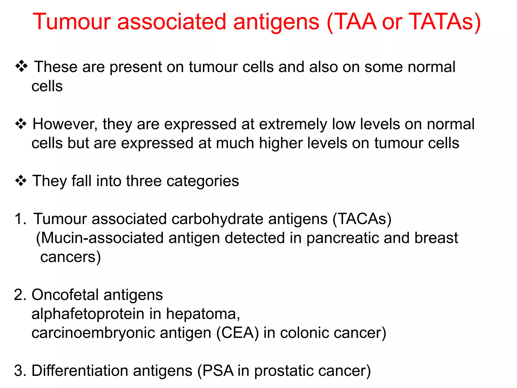 Immunology of tanslanatation and malignancy | PPTX