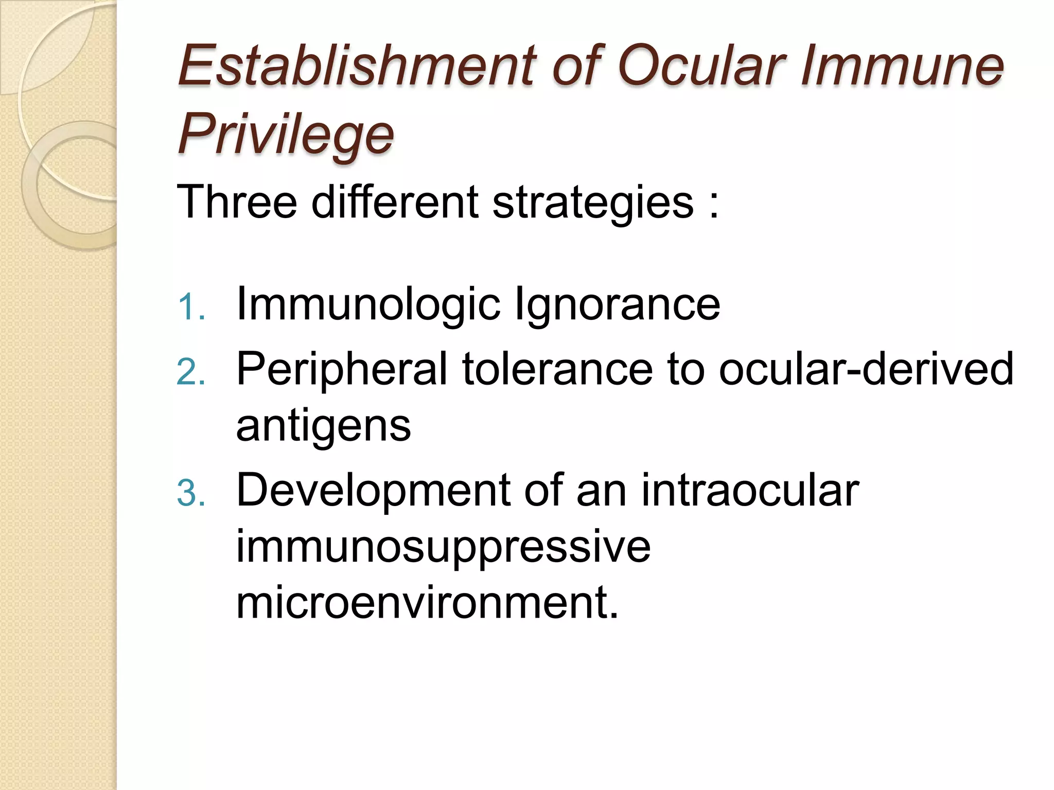 Immunology Of The Eye | PPTX