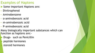 IMMUNIZATION AND HAPTENS | PPT