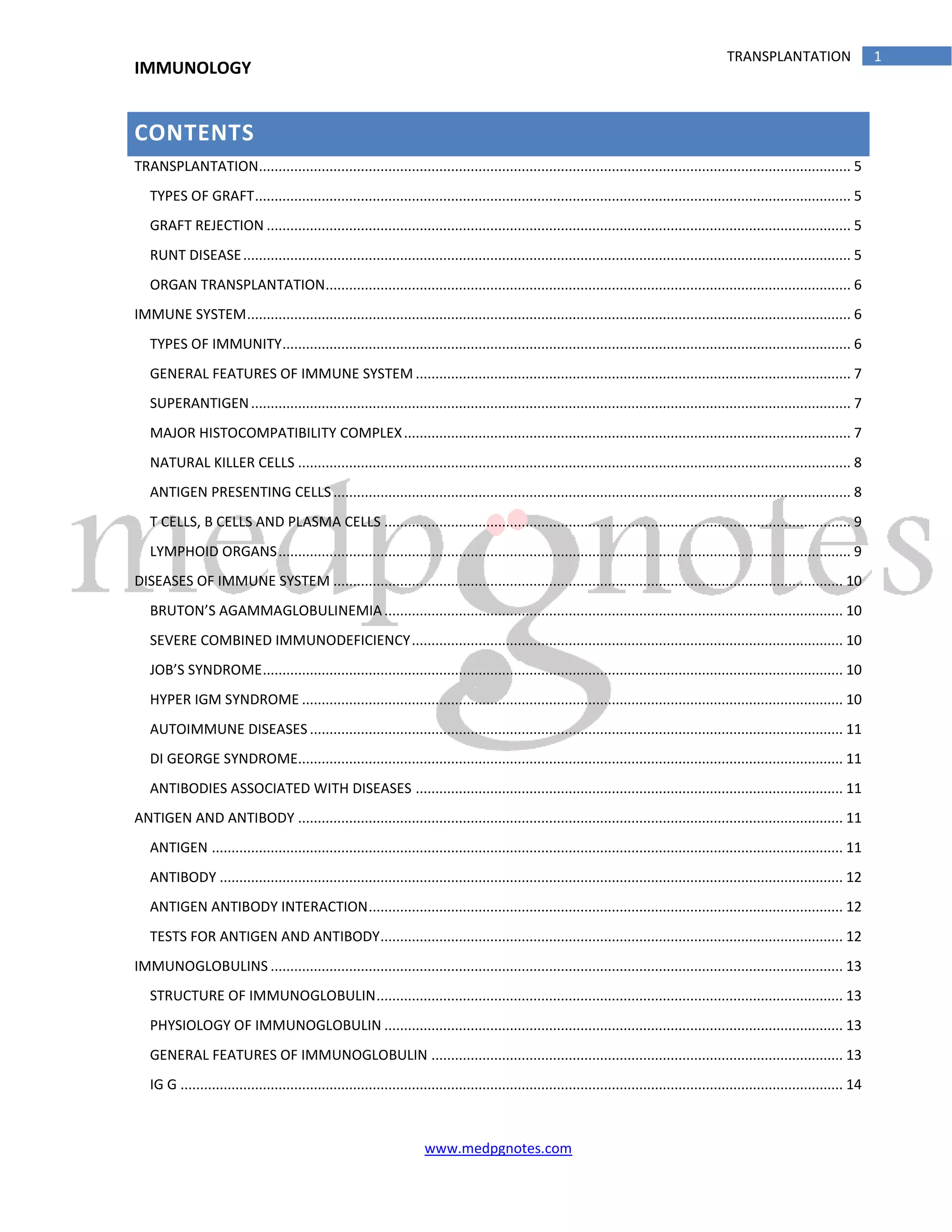 Immunology sample | PDF