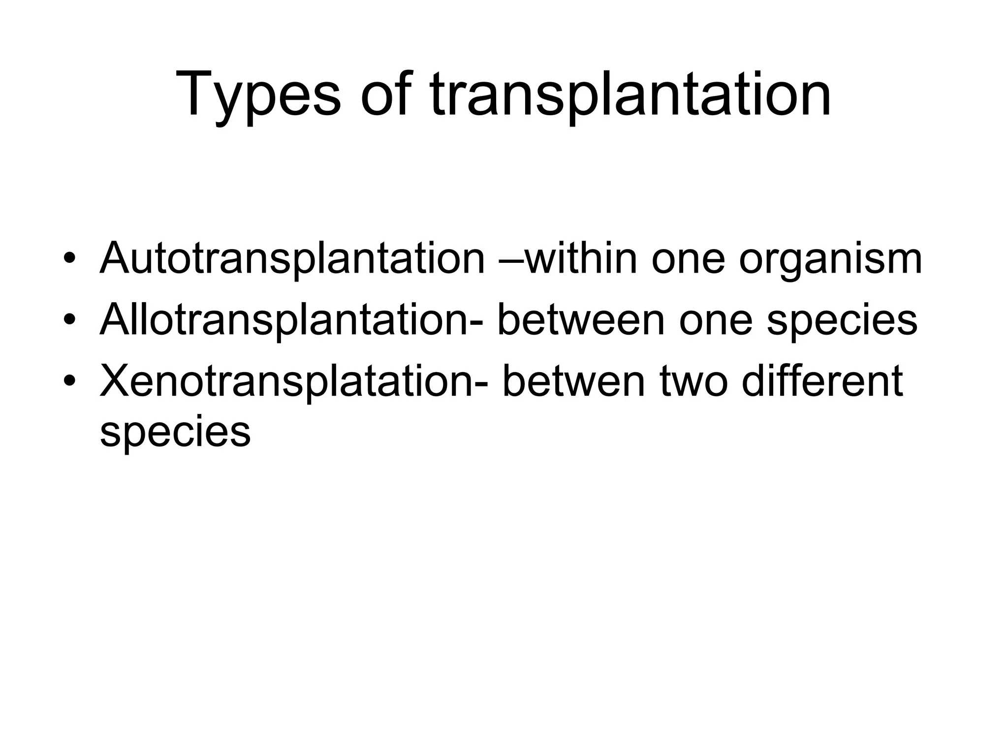 Immunology xiv transplantaion | PPT