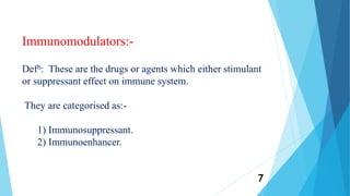 Immunomodulaters | PPTX