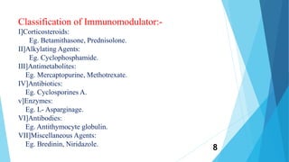 Immunomodulaters | PPTX