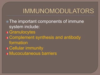 Immunomodulators | PPTX