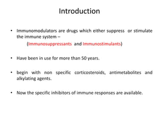Immunomodulators | PPTX