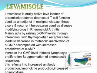 Immunomodulators and immunostimulants | PPTX