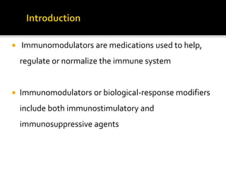 Immunomodulators.ppt