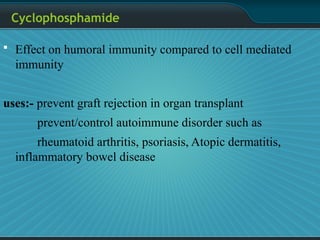 Immunomodulators. postgraduates clas pptx | PPTX