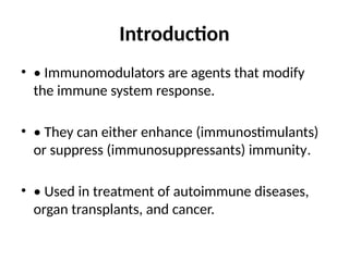 whats is Immunomodulators . . . . .pptx