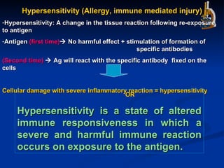 Immunopathology lecture 2+3 ,final | PPT | Allergies | Diseases and Conditions