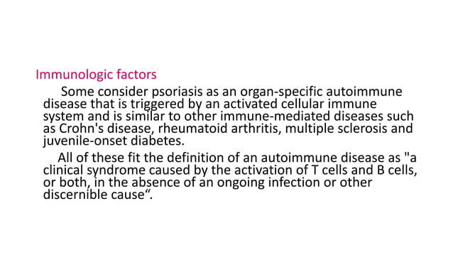 Immunopathology of psoriasis | PPTX | Skin and Dermatology | Diseases ...