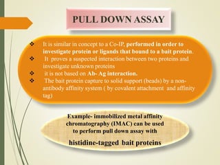 IMMUNOTECHNIQUES (immunoprecipitation) | PPTX